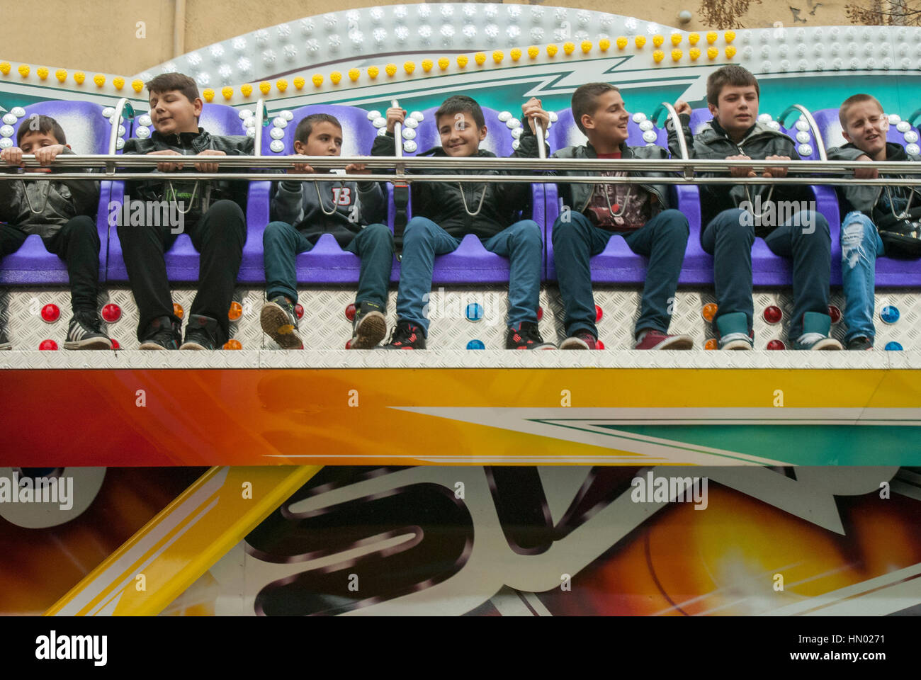 Feast of the town of Radomir. Bulgaria. Day of St. Demetrius. Fair ...