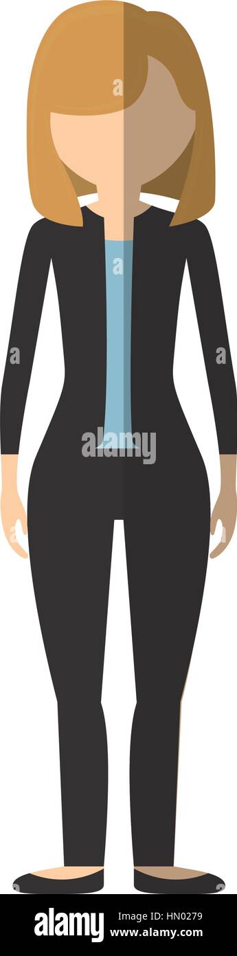 business woman formal cloth icon, vector illustration Stock Vector ...