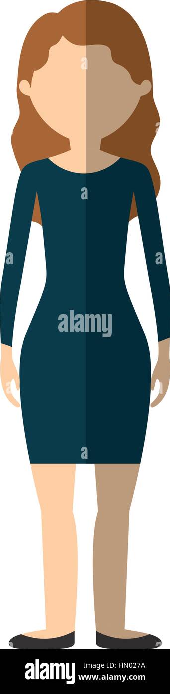business woman formal cloth icon, vector illustration Stock Vector ...