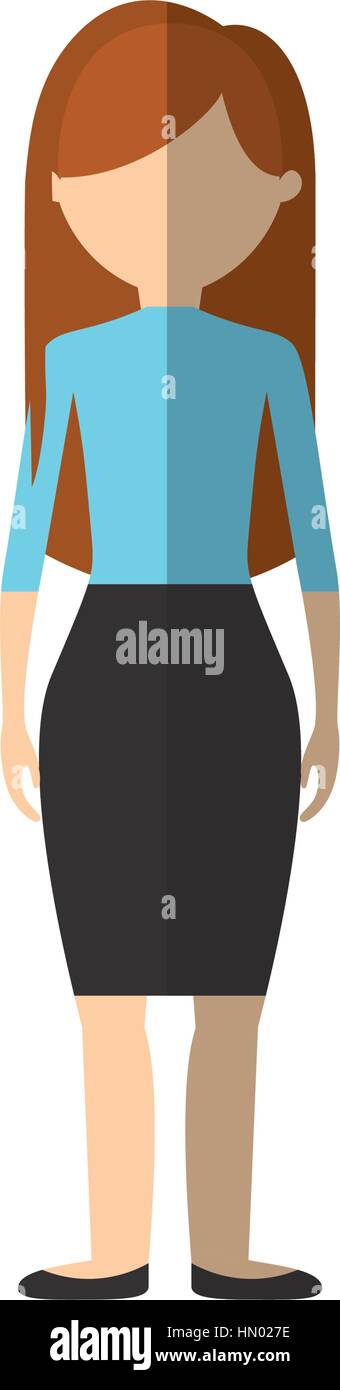 business woman formal cloth icon, vector illustration Stock Vector ...