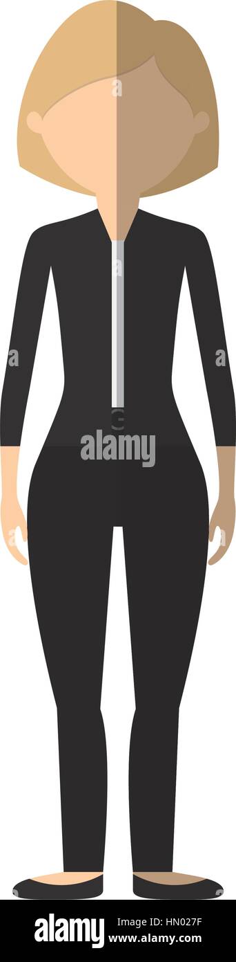 business woman formal cloth icon, vector illustration Stock Vector ...