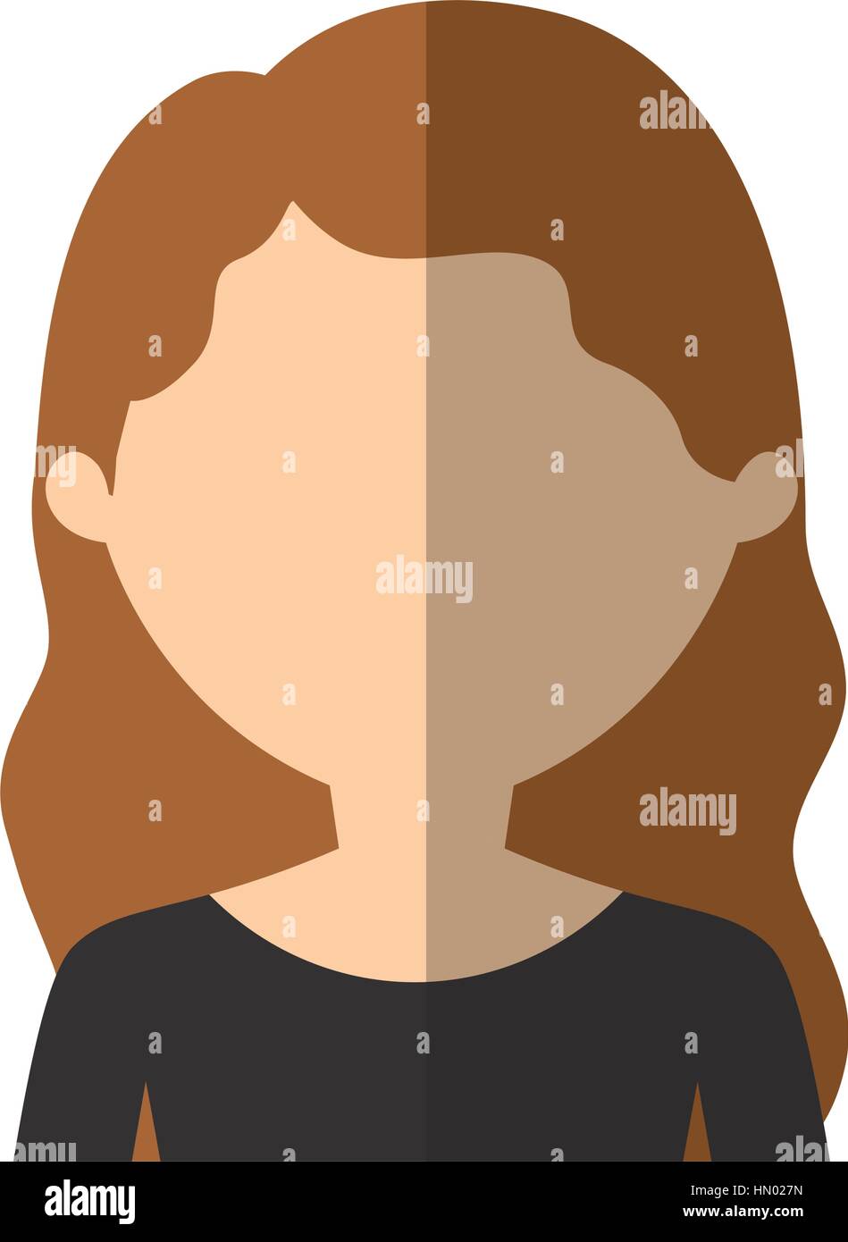 casual woman formal face icon, vector illustration image Stock Vector ...