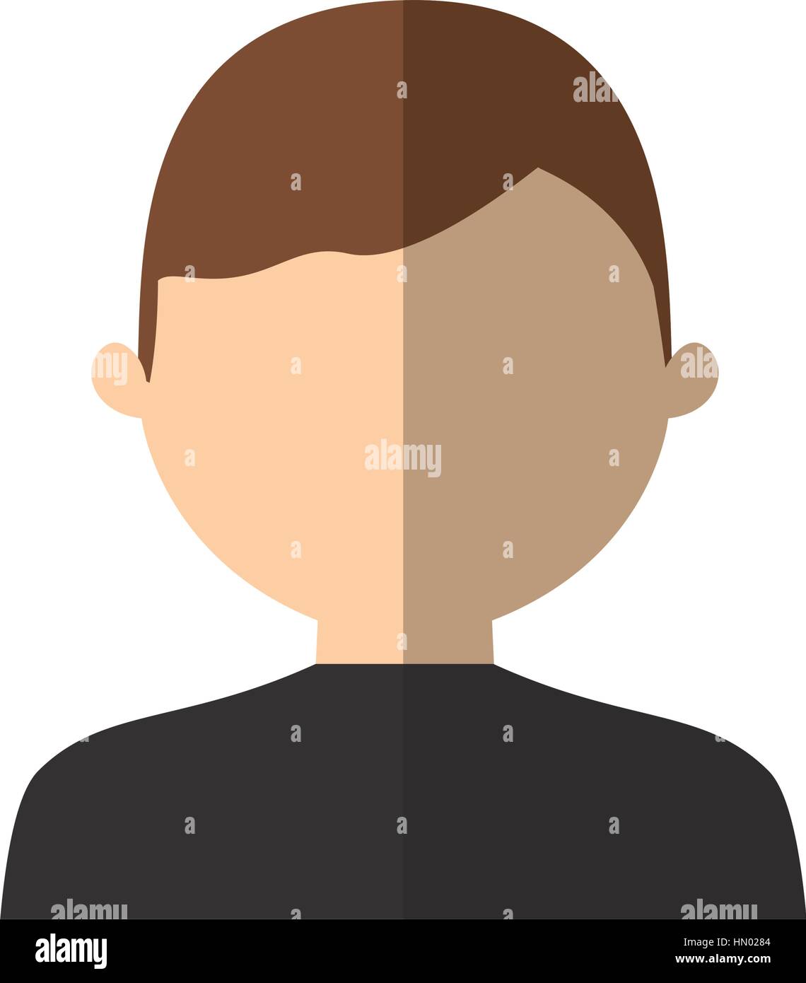 casual man formal face icon, vector illustration Stock Vector Image ...