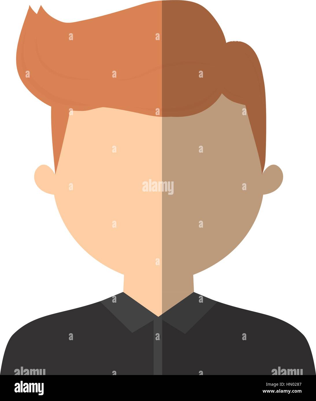 casual man formal face icon, vector illustration Stock Vector Image ...