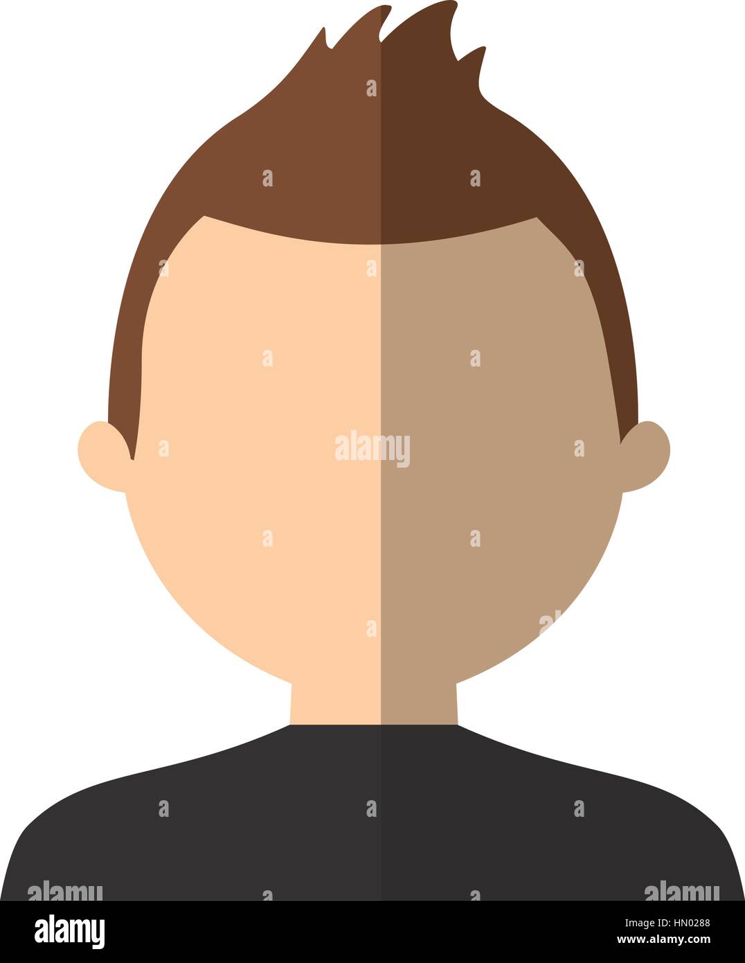 casual man formal face icon, vector illustration Stock Vector Image ...