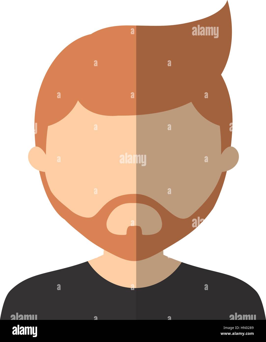 casual man formal face icon, vector illustration Stock Vector Image ...