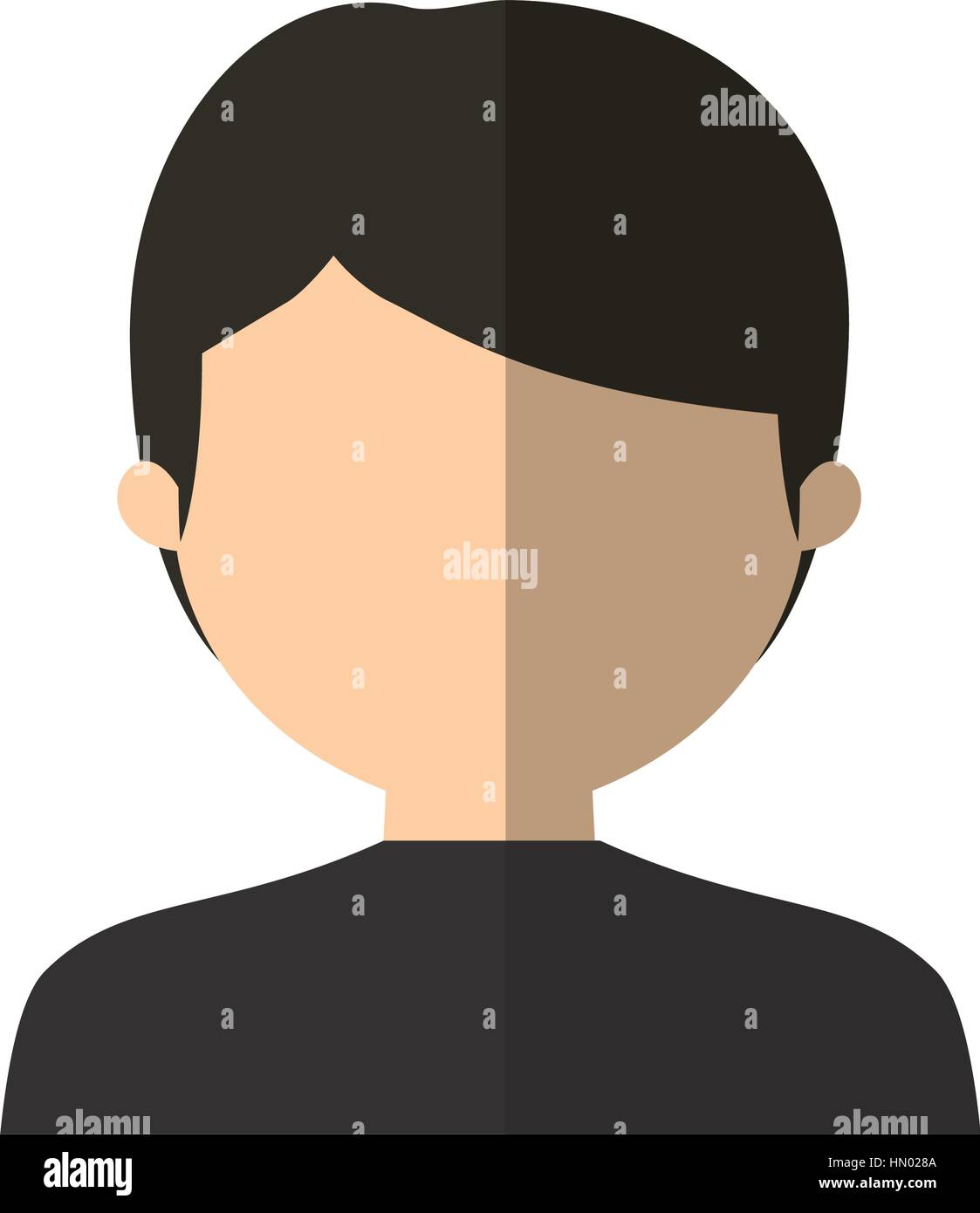 casual man formal face icon, vector illustration Stock Vector Image ...