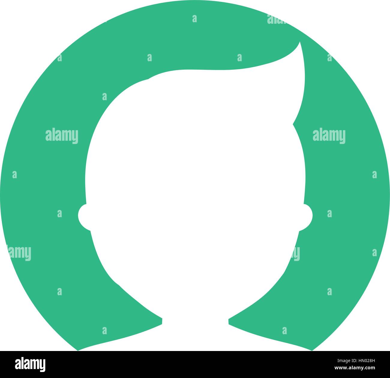 symbol casual man formal face icon, vector illustration Stock Vector ...