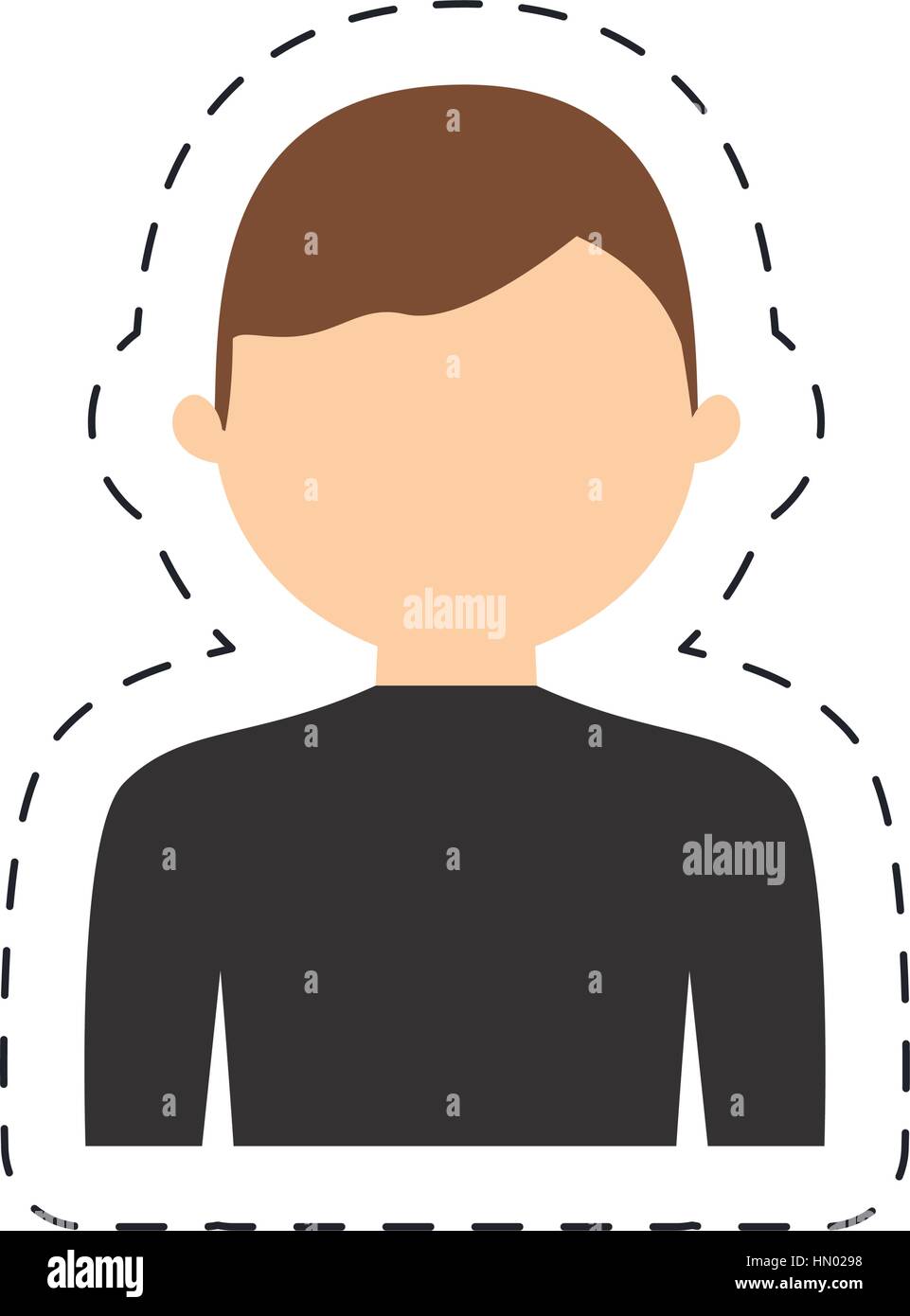 casual man formal face icon, vector illustration Stock Vector Image ...