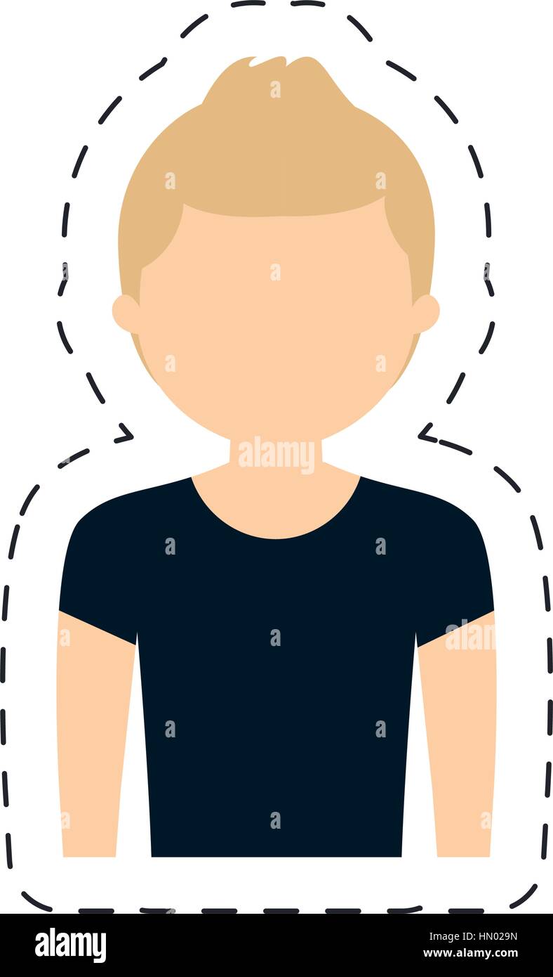 casual man formal face icon, vector illustration Stock Vector Image ...