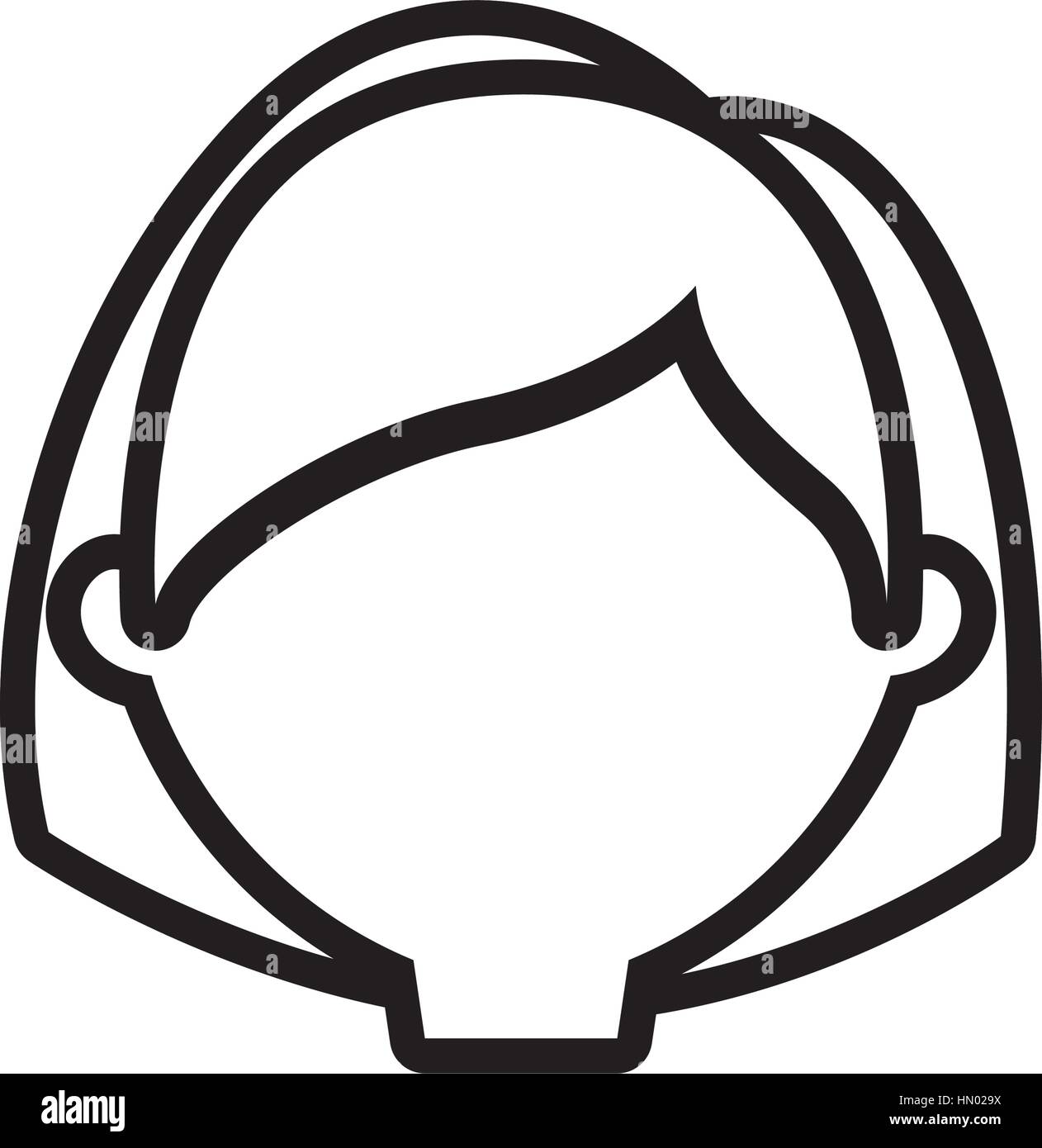 figure casual woman formal face icon, vector illustration image Stock ...