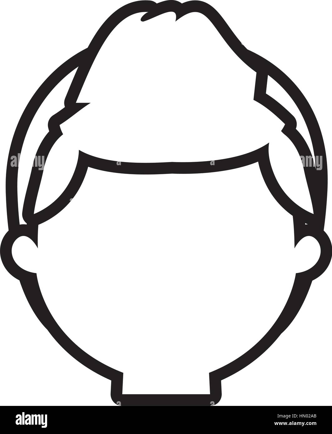 profile casual man formal face icon, vector illustration Stock Vector ...