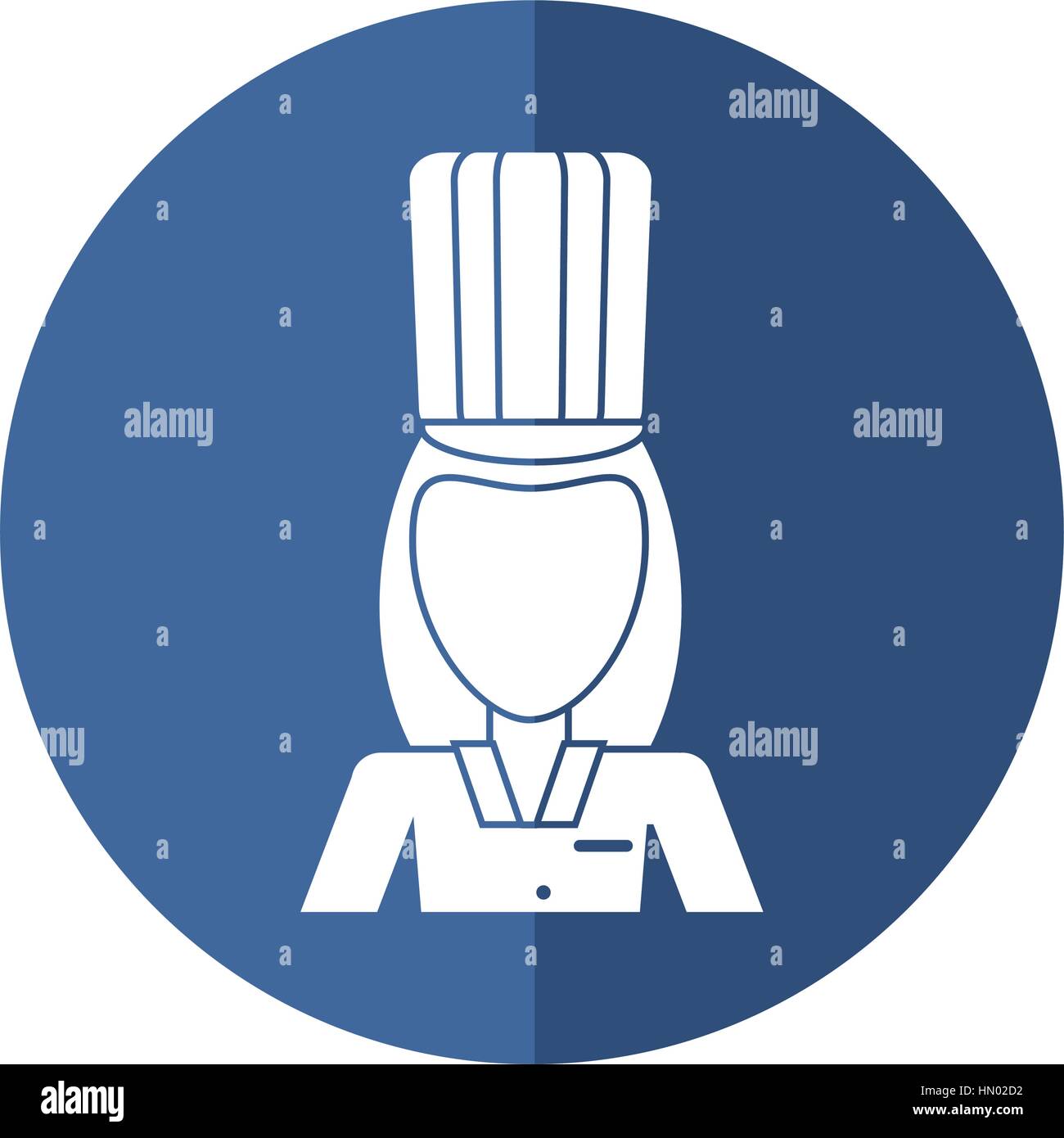 woman avatar uniform hat professional shadow Stock Vector Image & Art ...