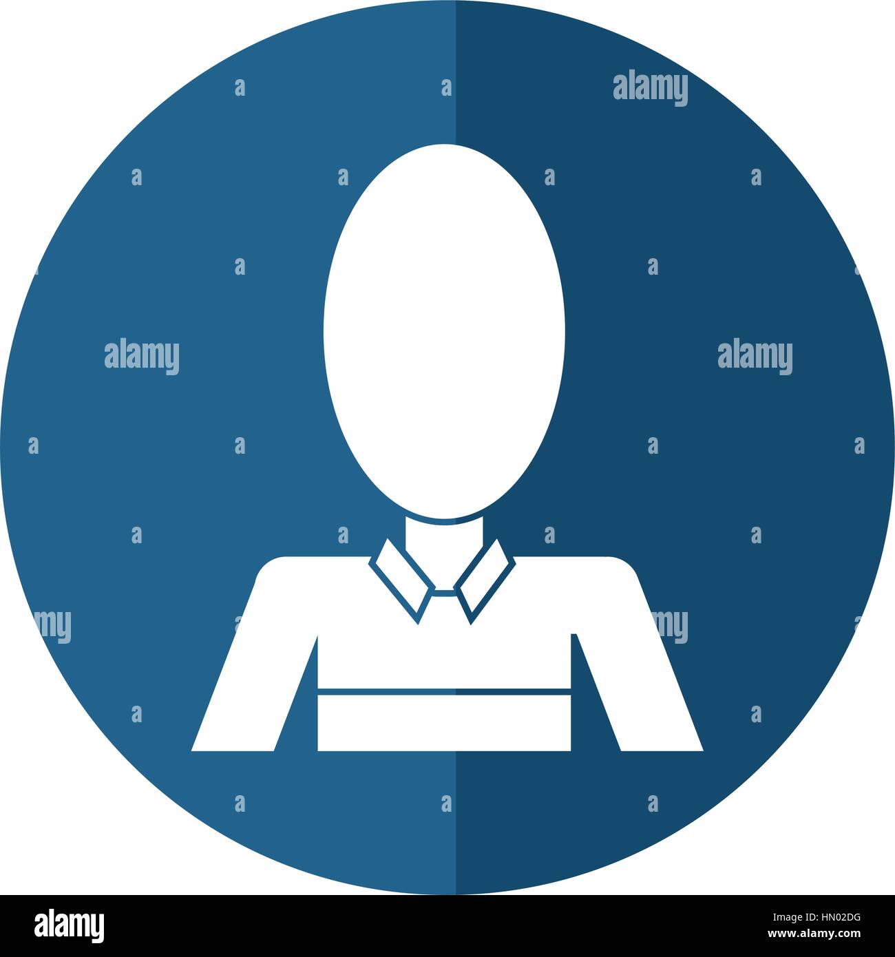 avatar man work employee with clipboard shadow Stock Vector Image & Art ...