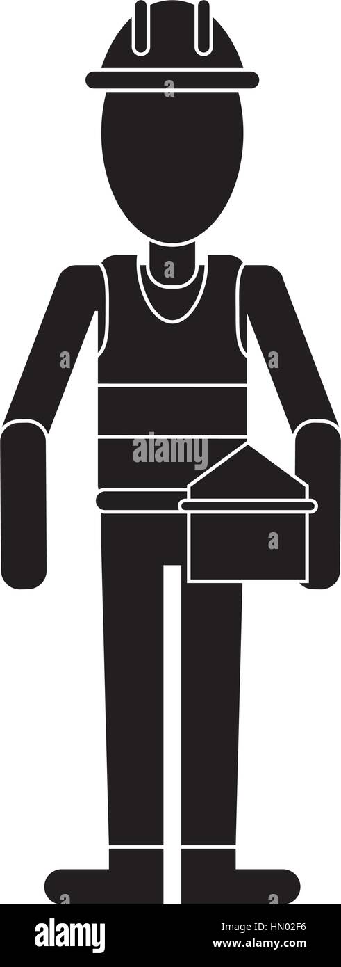 worker repair support toolbox pictogram Stock Vector Image & Art - Alamy