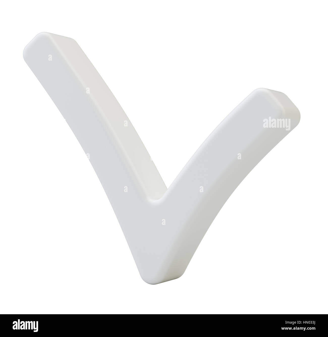 Check Mark in white Background Stock Photo - Alamy
