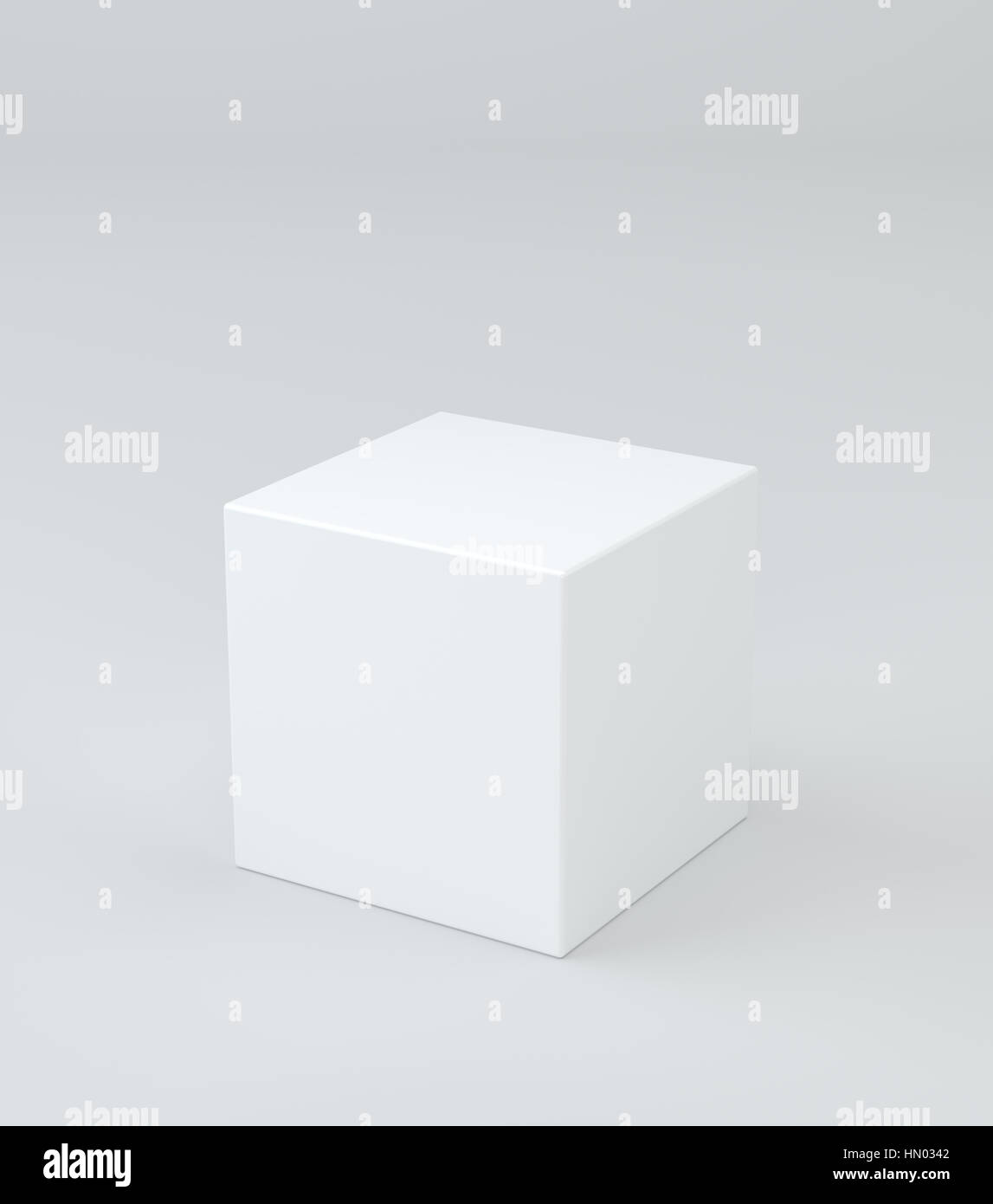 White box. Pedestal. Stand. 3D rendering Stock Photo - Alamy