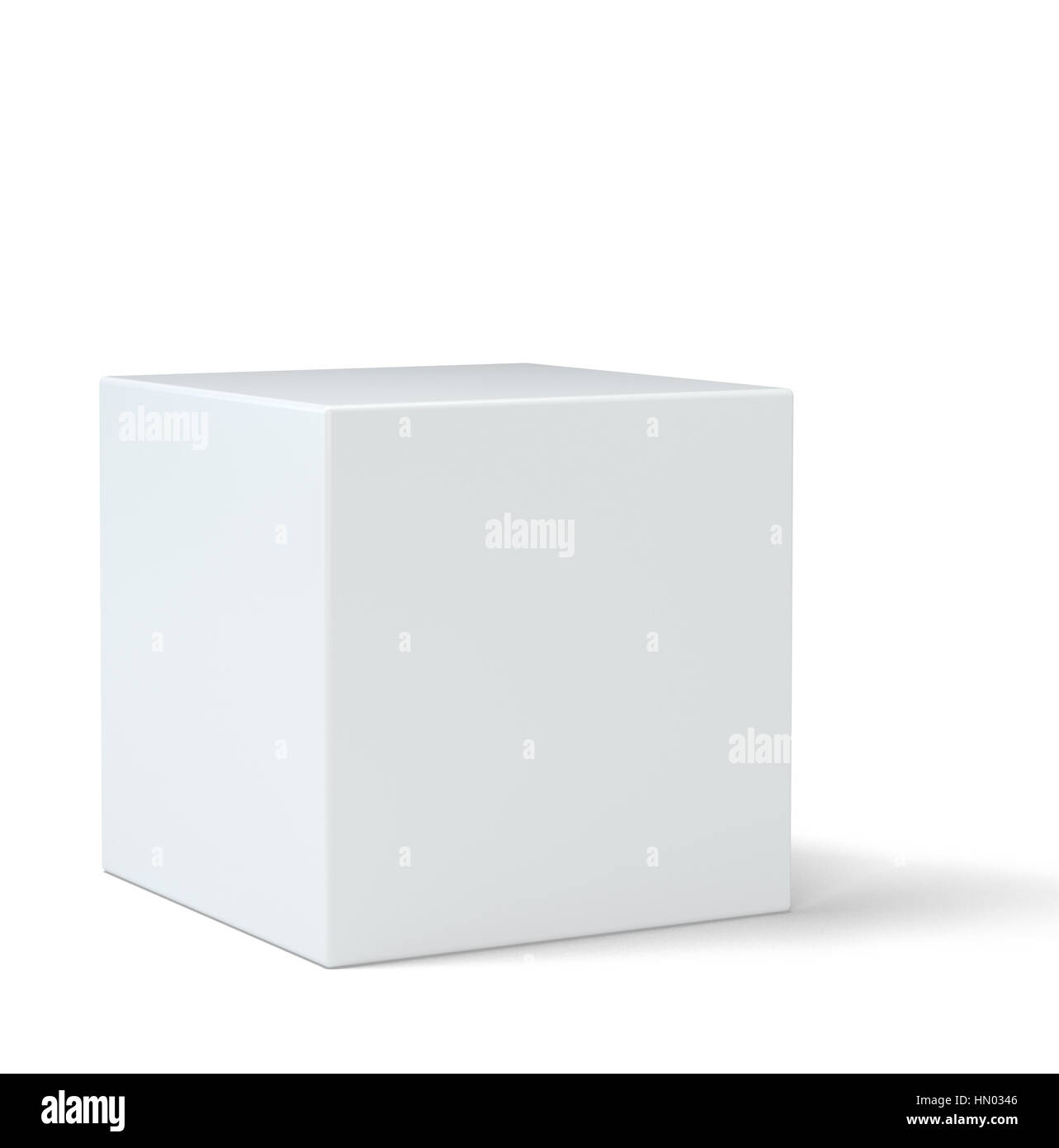White cube in light studio Stock Photo - Alamy