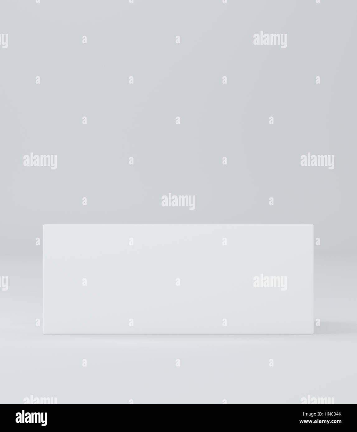 White cube in light studio Stock Photo - Alamy