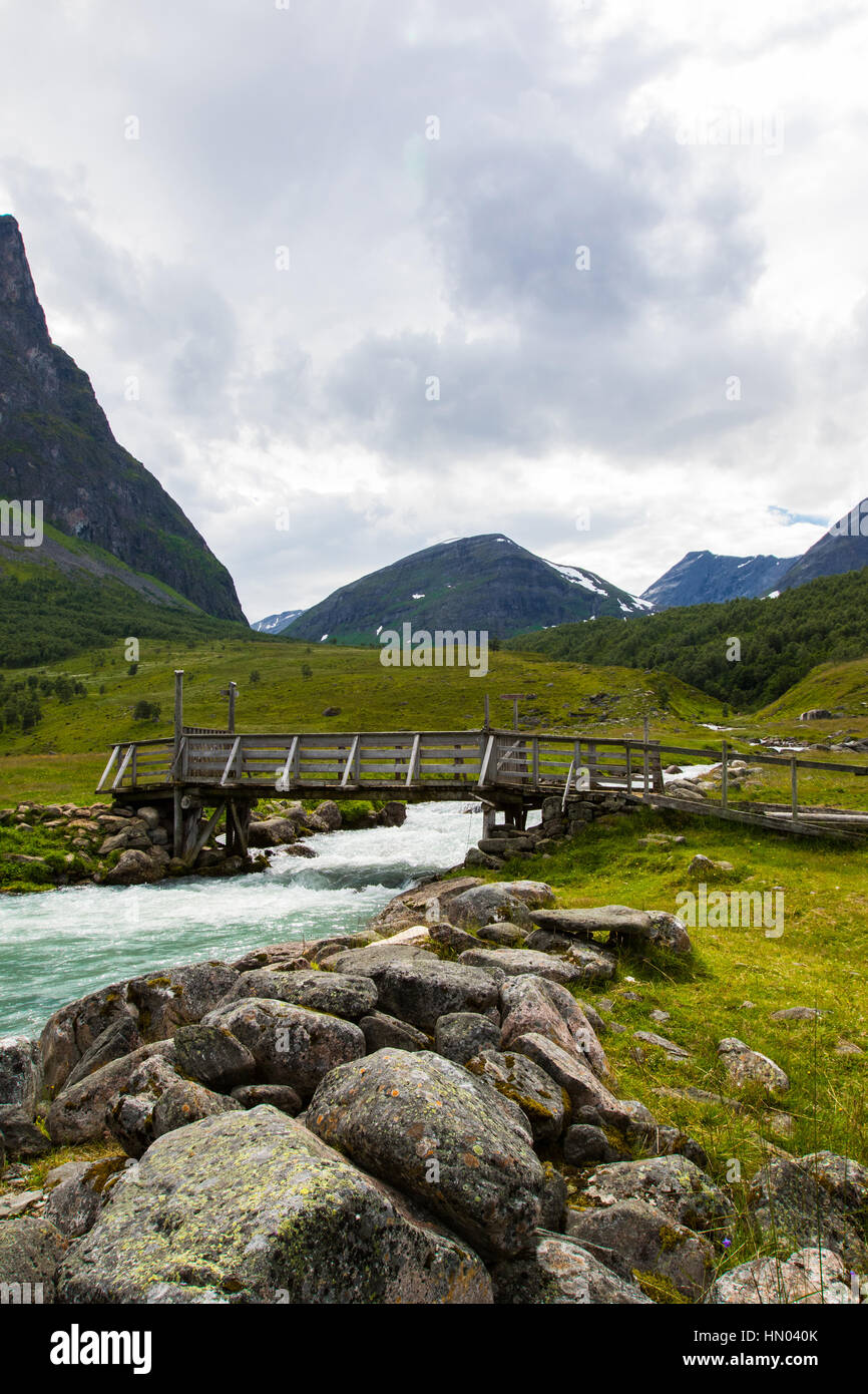 Traditional wooden bridge over creek hi-res stock photography and ...
