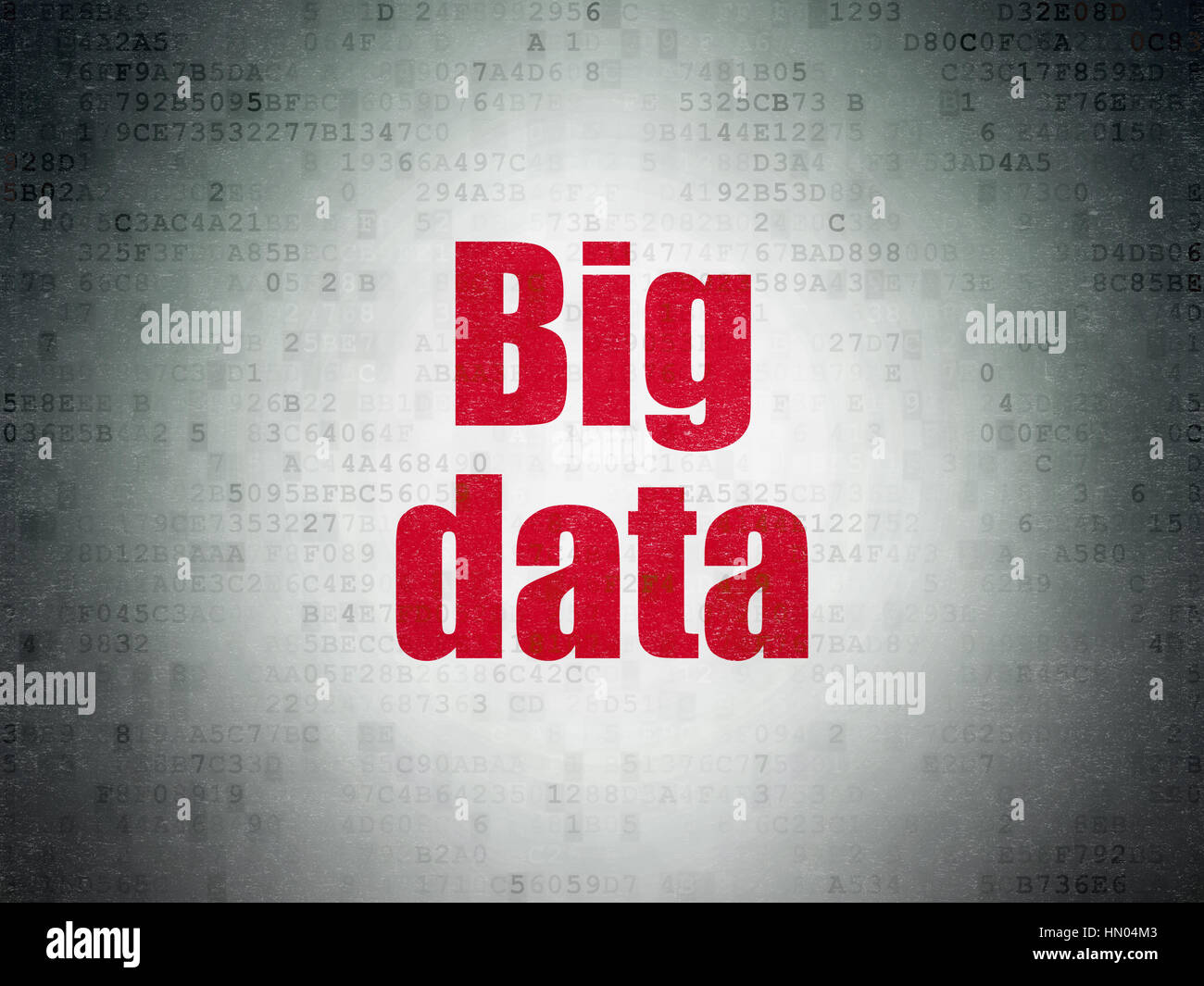 Information concept: Painted red word Big Data on Digital Data Paper ...