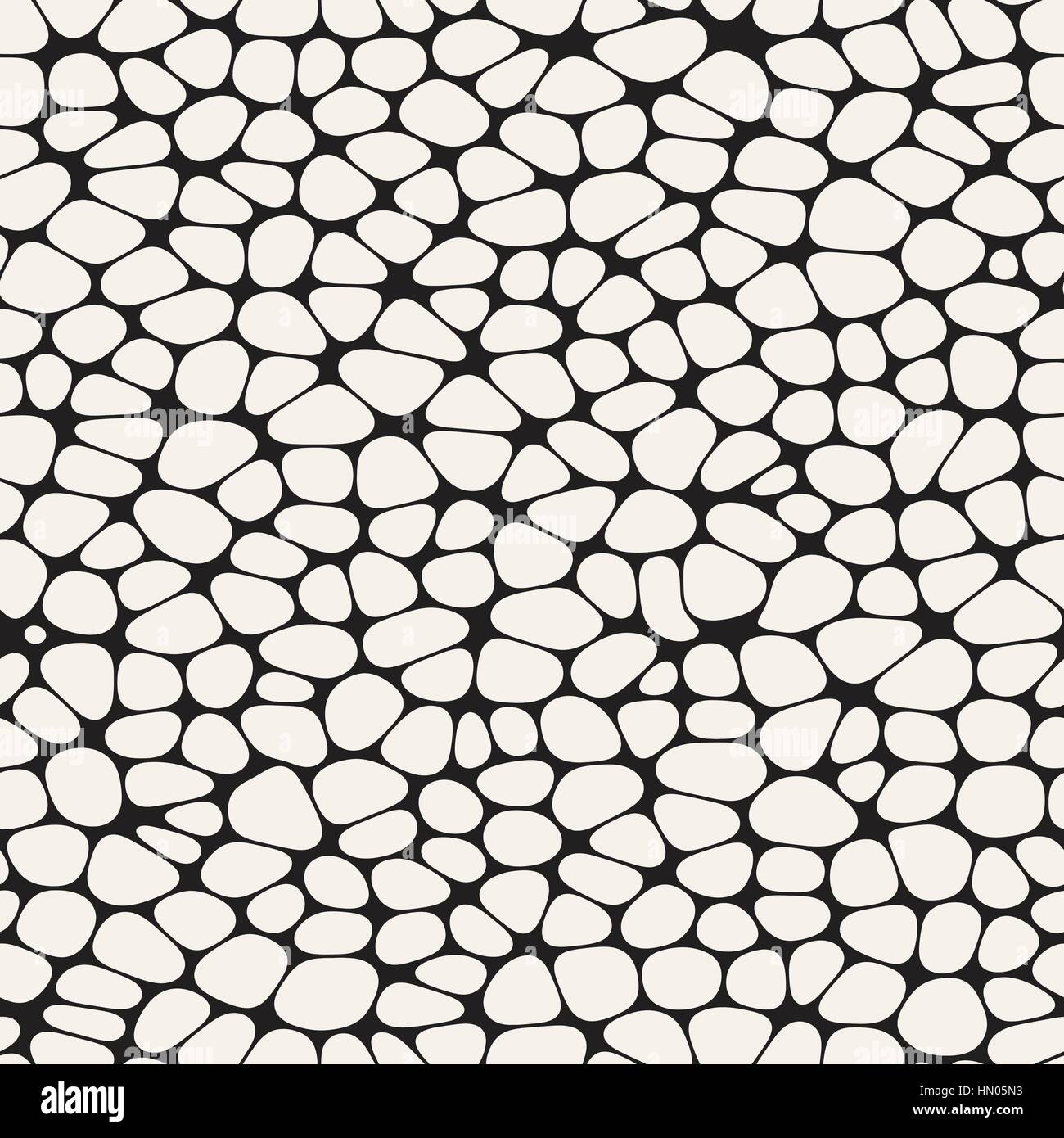 Organic Irregular Rounded Jumble Shapes. Abstract Geometric Background Design. Vector Seamless ...