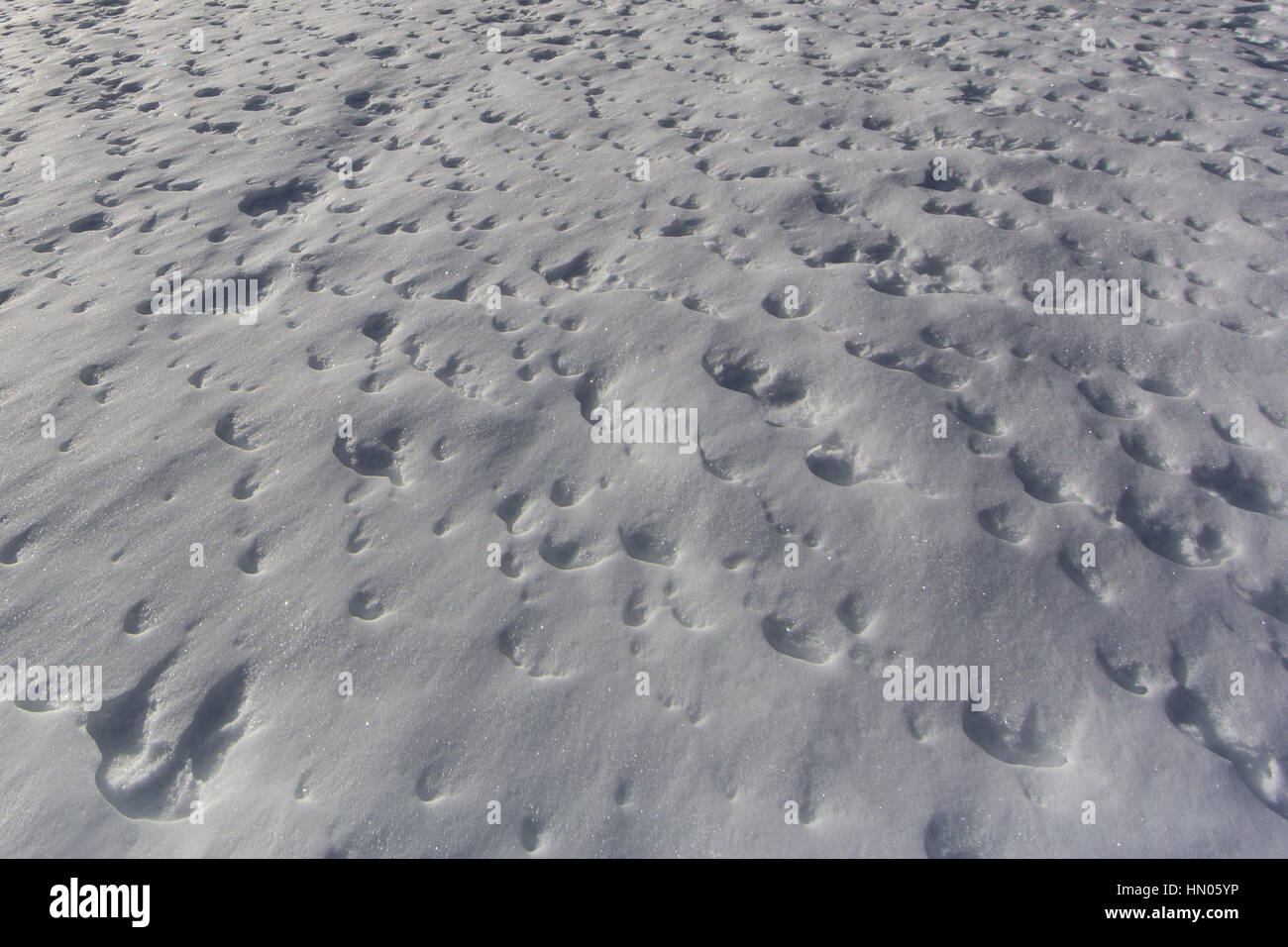 Structured natural snow surface in the mountains Stock Photo - Alamy
