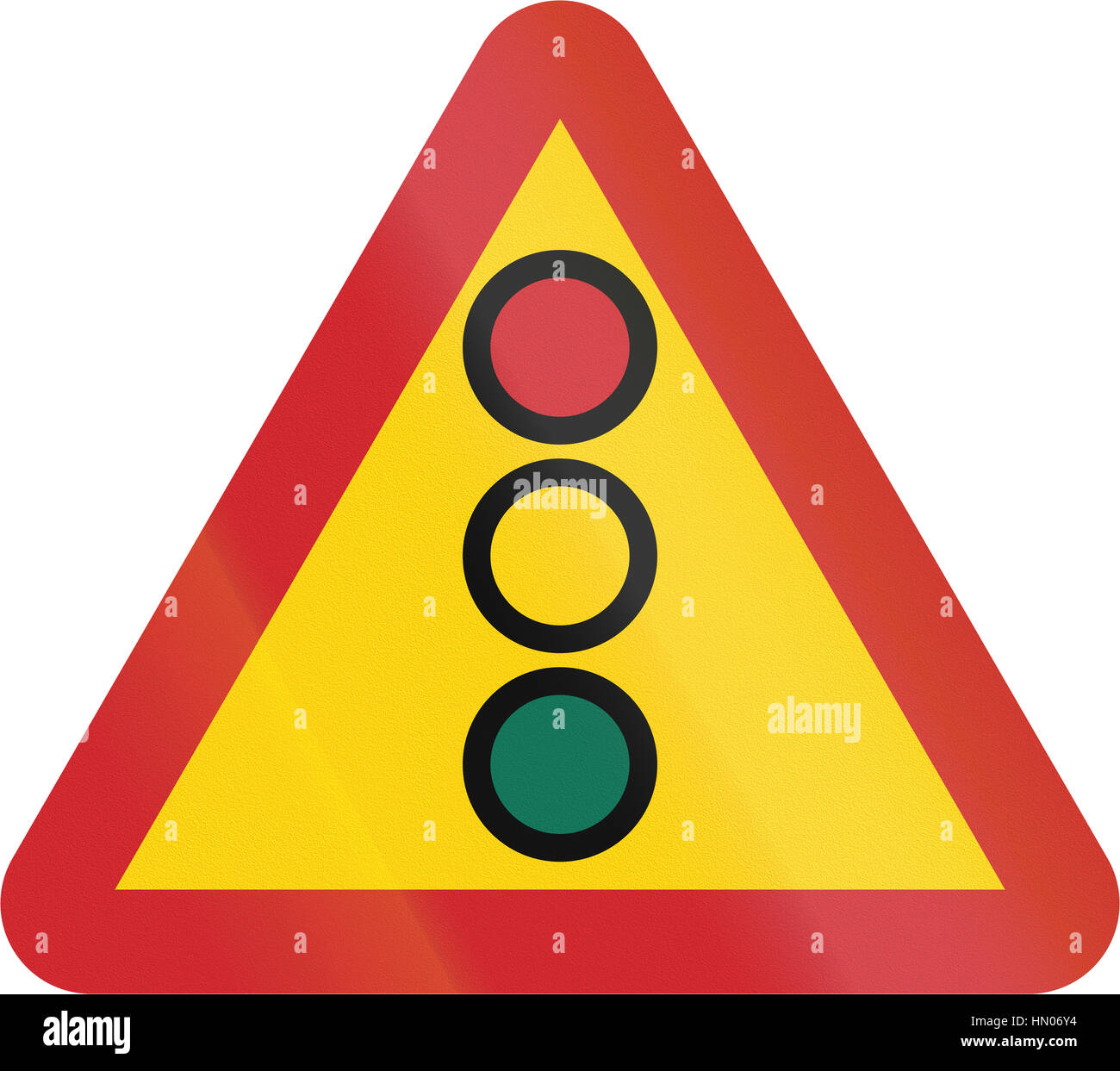 Road sign used in Sweden - Traffic signals Stock Photo - Alamy