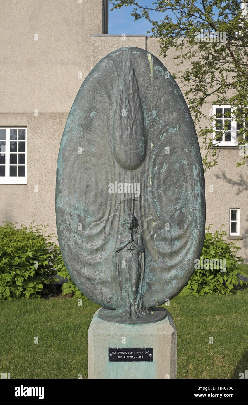The Guardian Angel (Verndarengillinn) by Einar Jonsson, Einar Jonsson ...