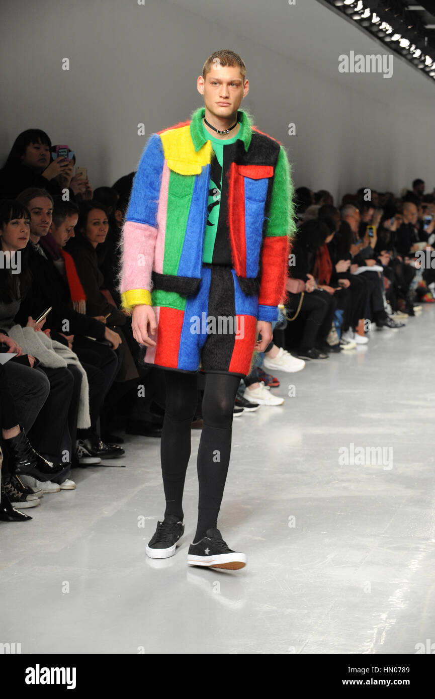 London Fashion Week Men's - Bobby Abley - Catwalk Featuring: Model ...