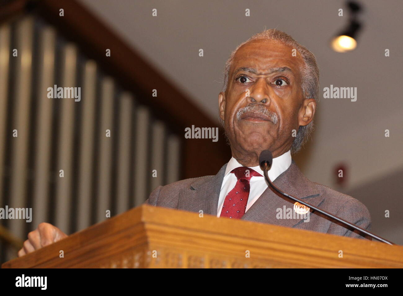 Reverend Al Sharpton of The National Action Network speaks at Mount ...