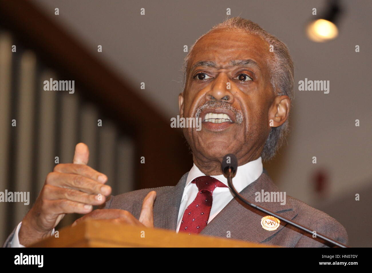 Reverend Al Sharpton of The National Action Network speaks at Mount ...