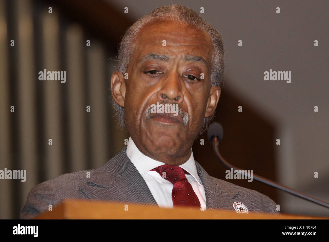 Reverend Al Sharpton of The National Action Network speaks at Mount ...