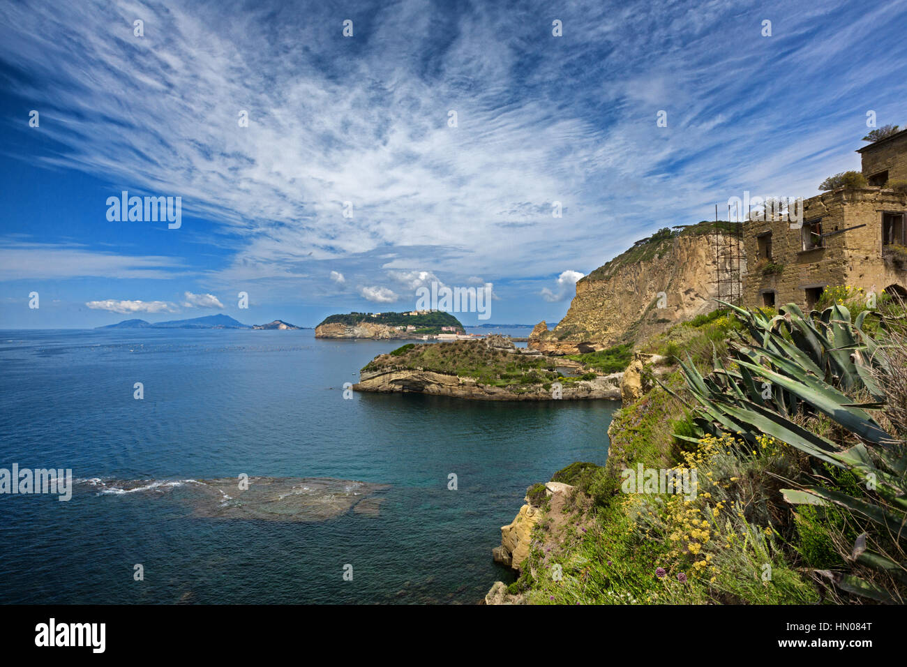 Naples (Italy) - Pausilypon archaelogical site. Ruins of Publius Vedius ...