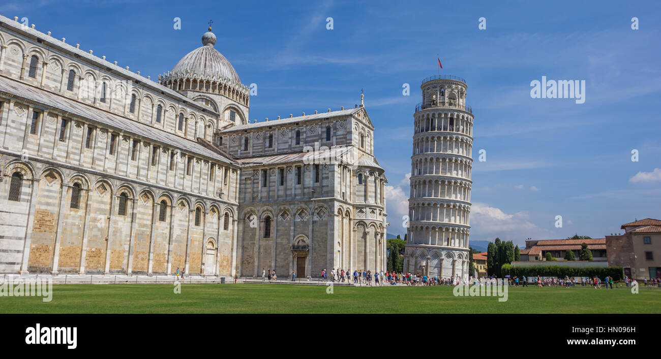 Duomo and the leaning tower of Pisa, Italy Stock Photo - Alamy