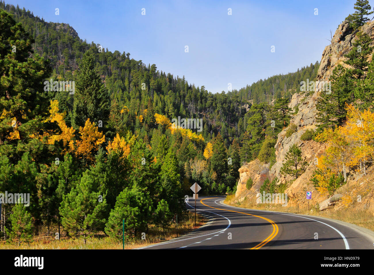 Peak to Peak Highway Near Raymond, Colorado, USA Stock Photo - Alamy