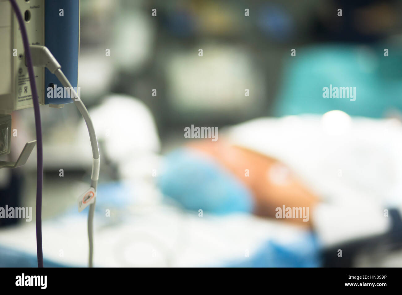 Hospital ward emergency room operating theater and modern equipment ...