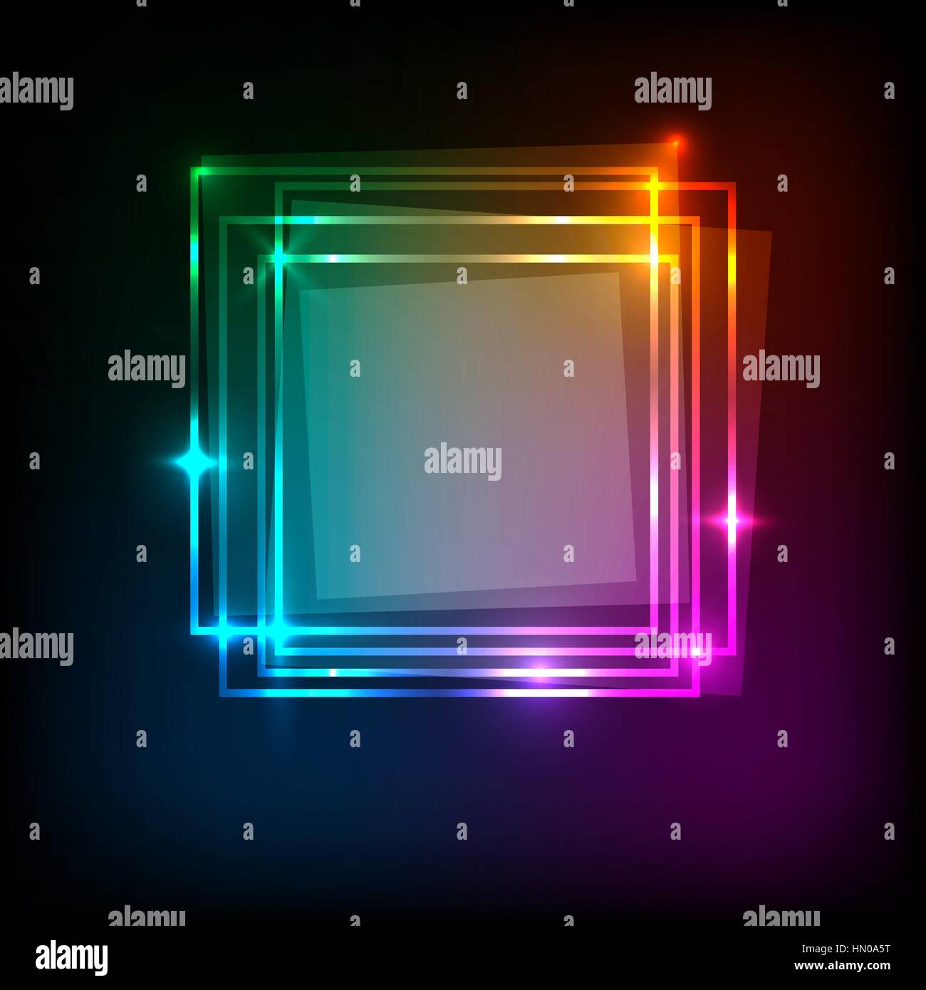 Squares banner on colorful abstract background, stock vector Stock ...