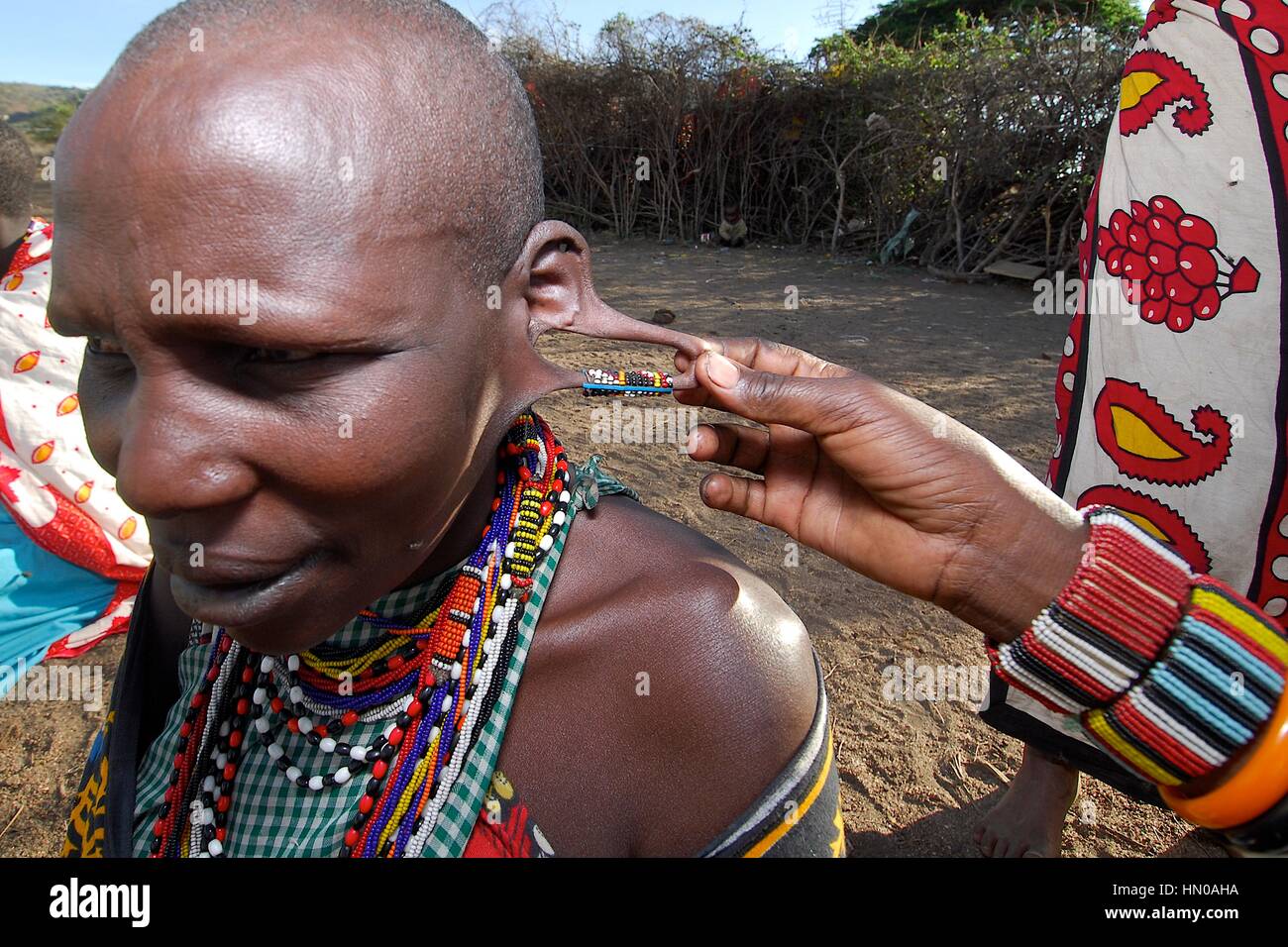 Masai Mara tribe around the Masai Mara National Park. Kenya. East ...