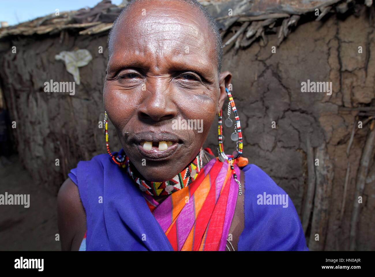 Masai Mara tribe around the Masai Mara National Park. Kenya. East ...
