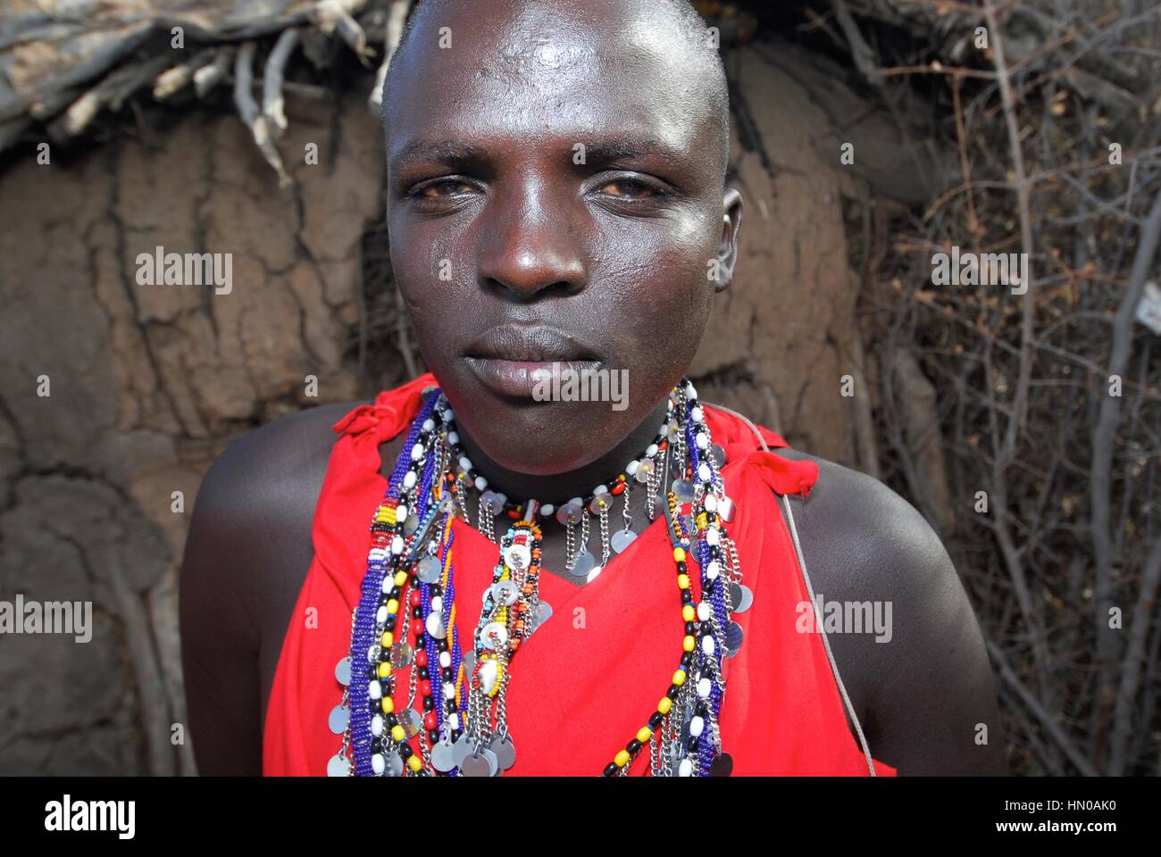 Masai Mara tribe around the Masai Mara National Park. Kenya. East ...
