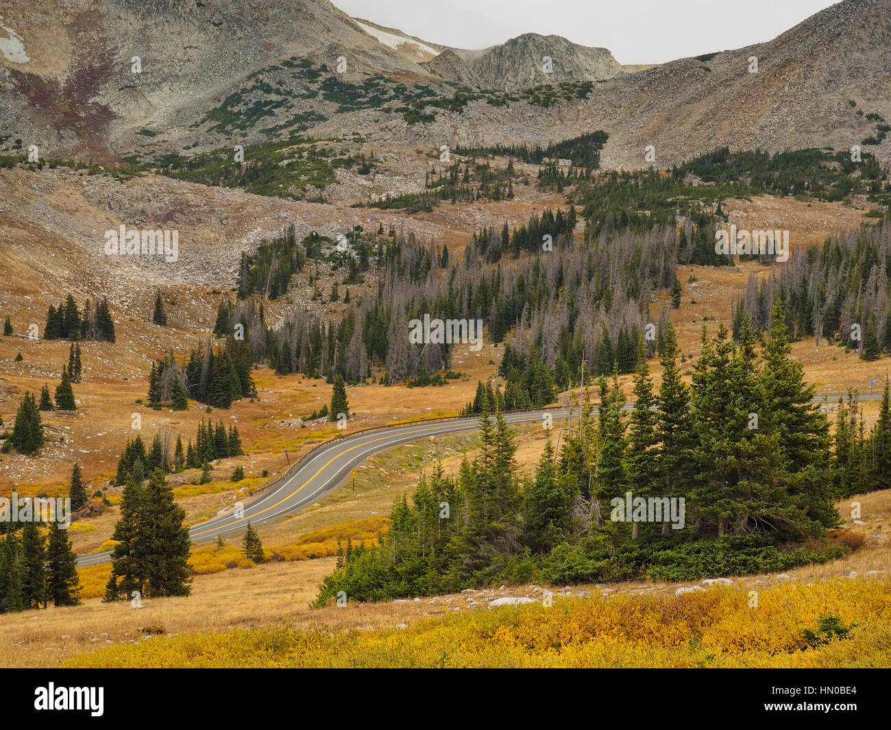 Snowy Range Scenic Byway, Centennial, Wyoming, USA Stock Photo - Alamy