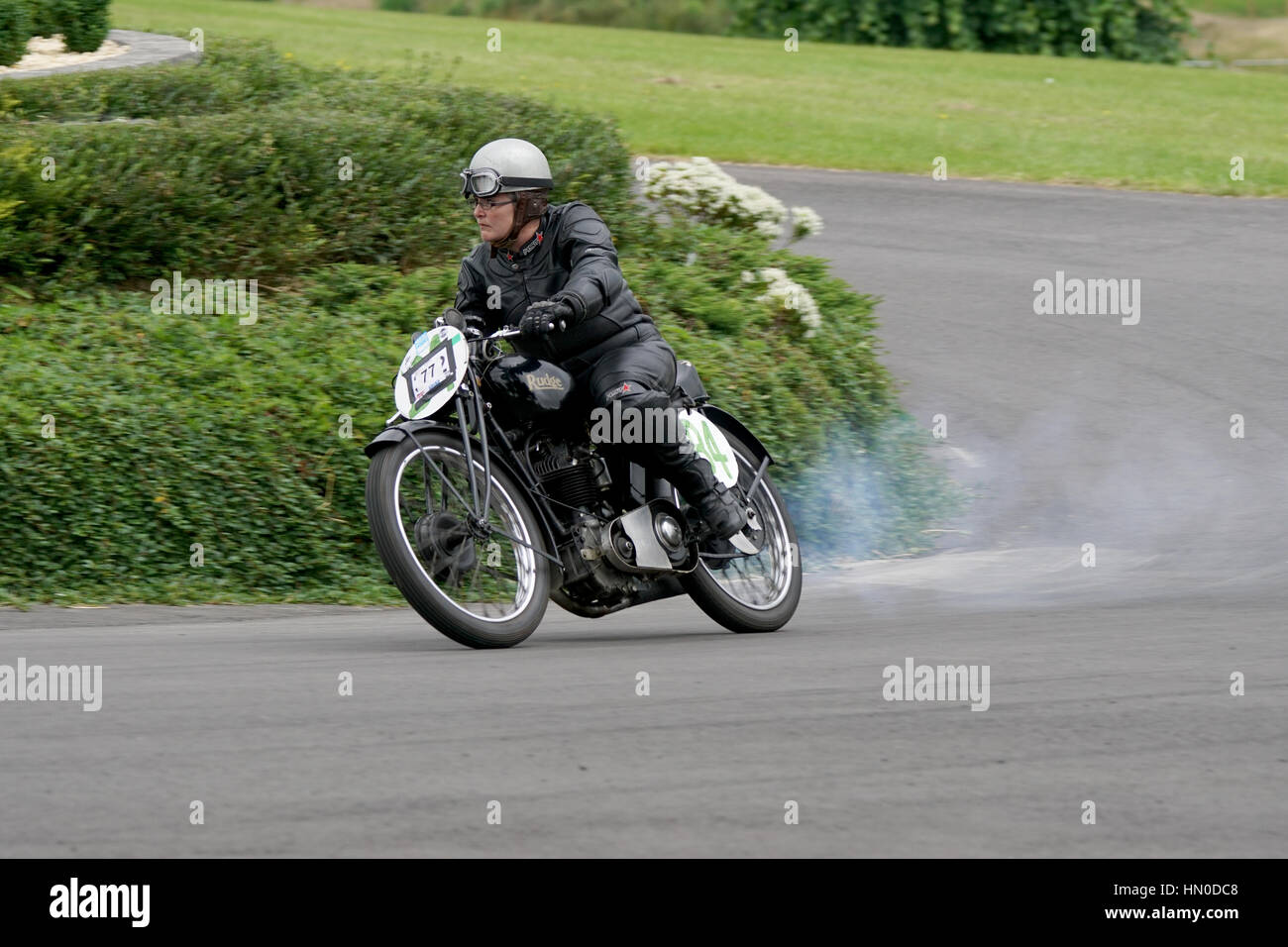Demonstration run of a 1936 Rudge 250cc Brooklands Special motorcycle ...