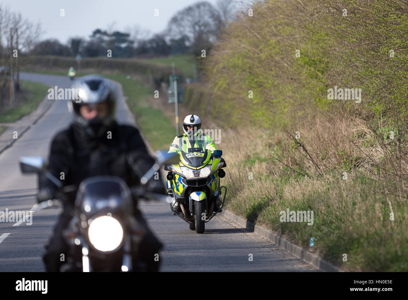 Motorcylists attend a BikeSafe training day where there are shown the ...