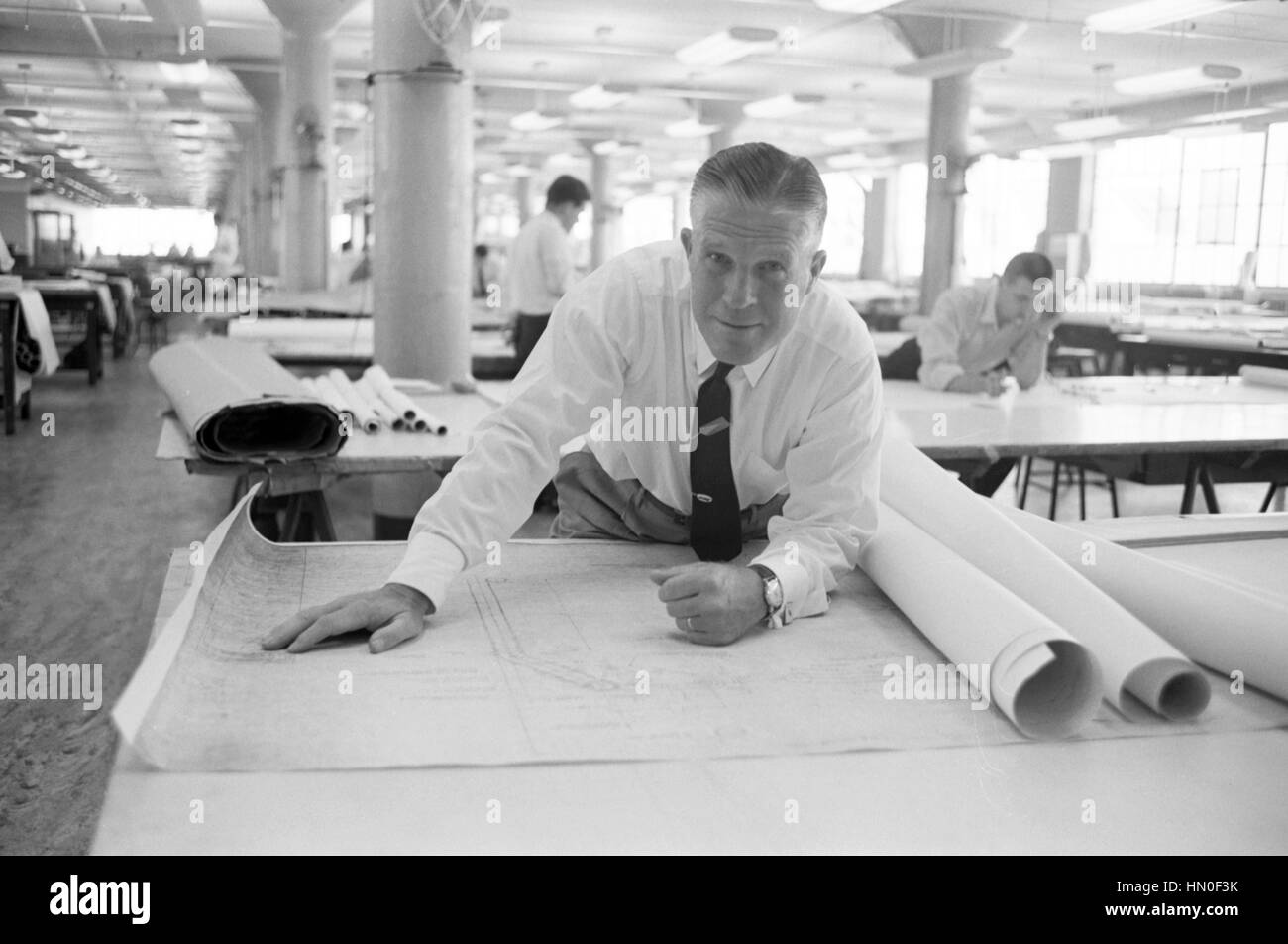 George W. Romney, shown here in 1959, in his role as President of ...
