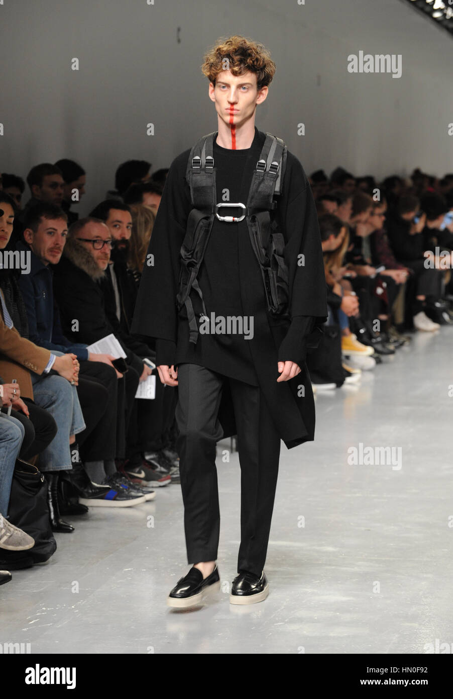 London Fashion Week Men's - Matthew Miller - Catwalk Featuring: Model ...