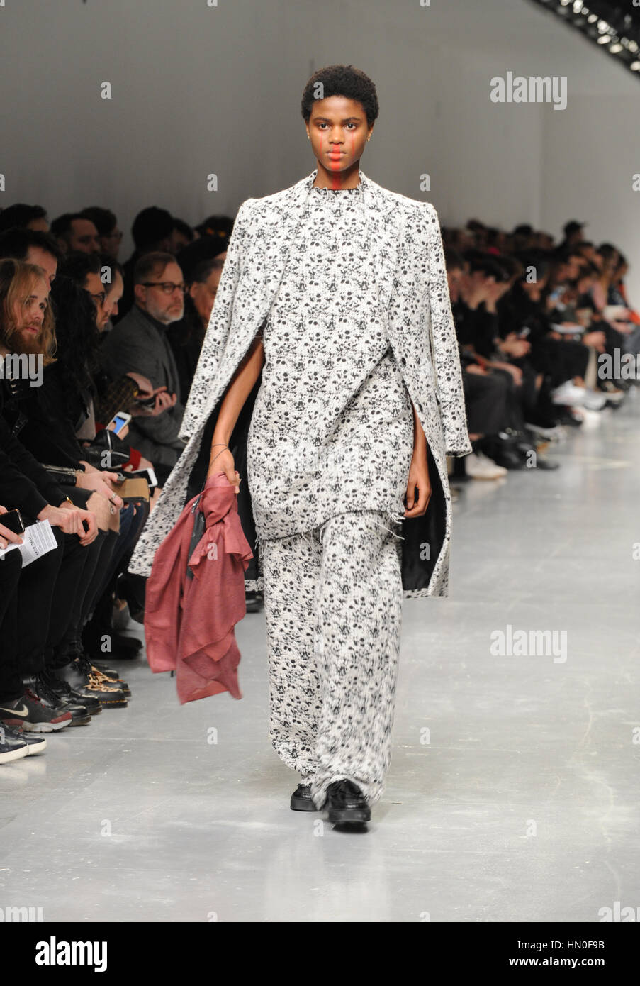 London Fashion Week Men's - Matthew Miller - Catwalk Featuring: Model ...