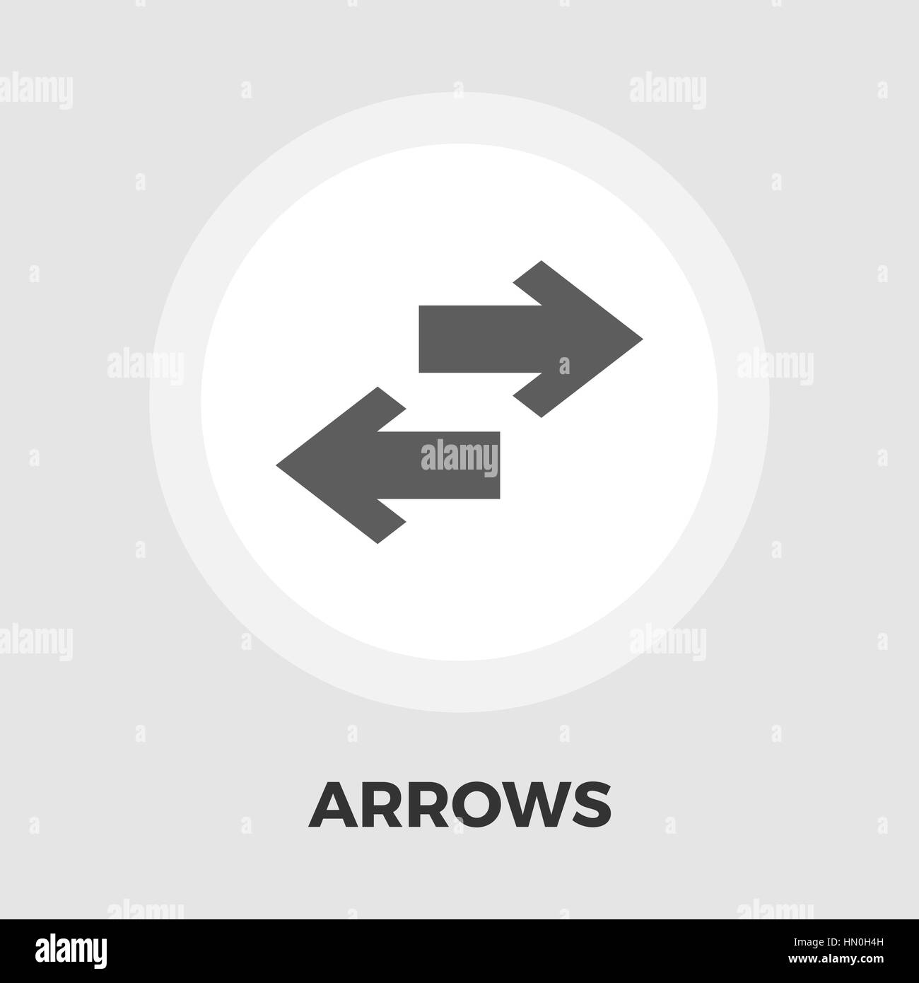 Arrow icon vector. Flat icon isolated on the white background. Editable ...