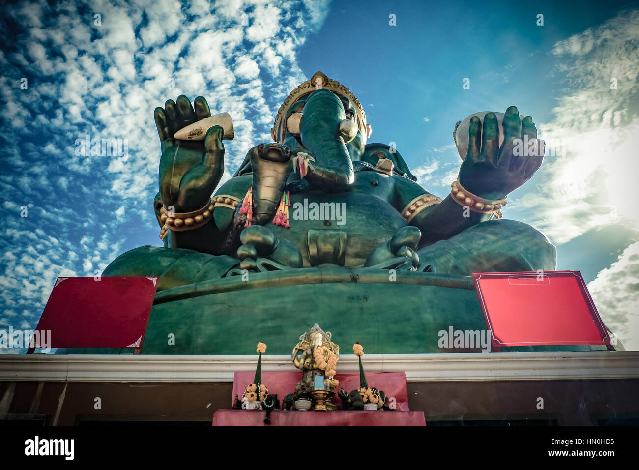 Big Ganesha statue and Hindu god,Thailand,process color Stock Photo - Alamy
