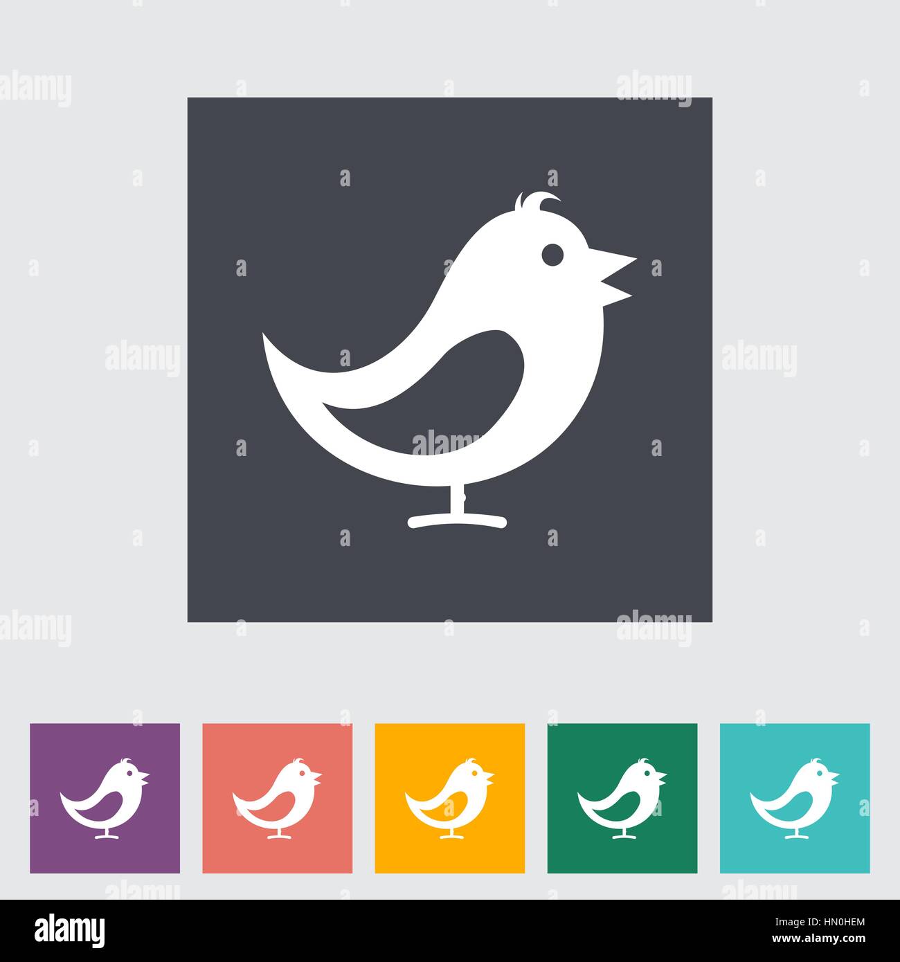 Bird flat icon. Vector illustration EPS Stock Vector Image & Art - Alamy